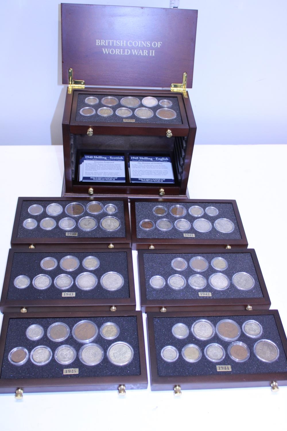 A British coins of WW2 six sets total 1939-1945