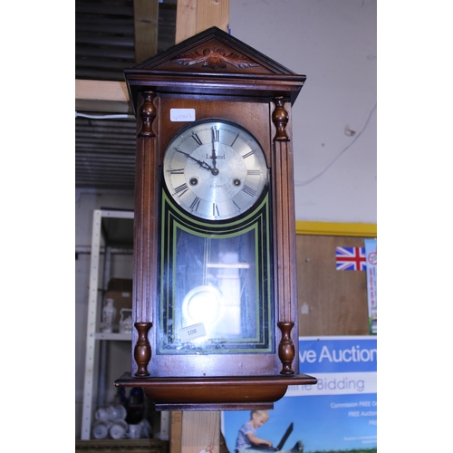 A vintage Legend 8 day wall clock (working), shipping unavailable