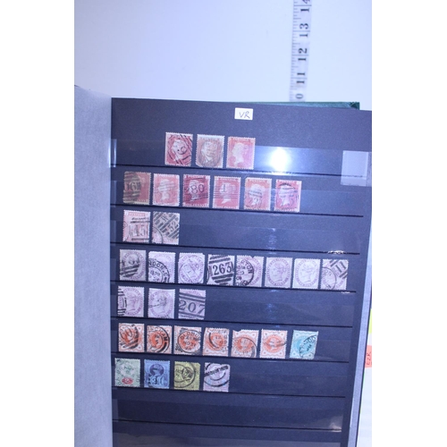 A stamp stock album ranging from Victorian - 1990's