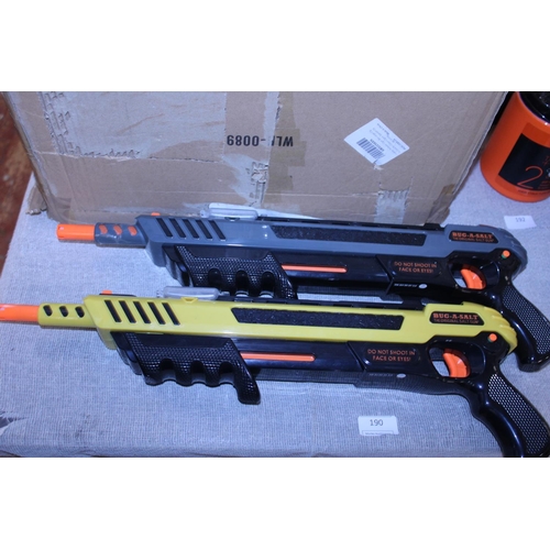 Two Bug-a-salt guns