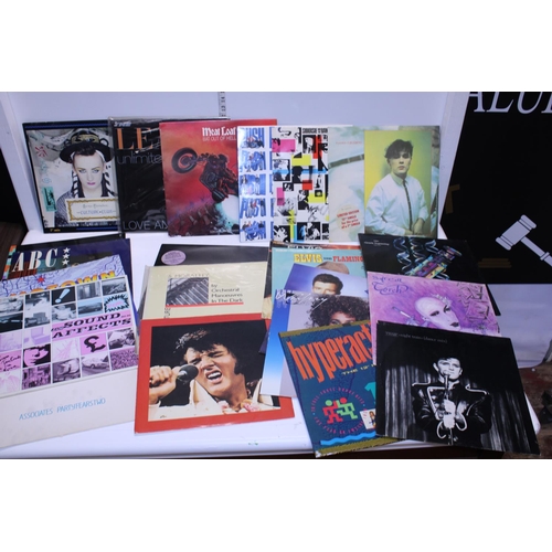 A selection of mixed genre LP records