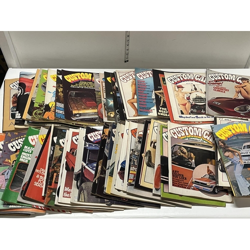 A large job lot of vintage 1970's Custom Car magazines shipping unavailable