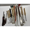 A selection of assorted woodworking lathe tools different brands ...