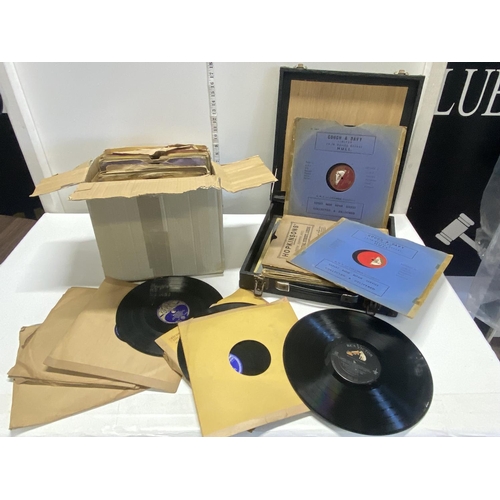 A job lot of Shellac records. shipping unavailable