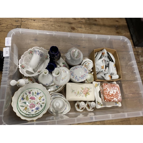 A job lot of assorted ceramics including Royal Worcester and other ...