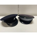 Two vintage policeman's caps