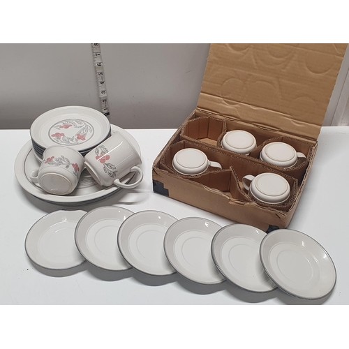 A vintage Denby Coloroll tea service, shipping unavailable