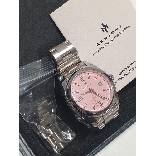 A boxed as new Aknight gents wrist watch in GWO