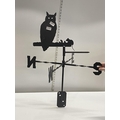 A vintage rooftop weather vane with owl and mouse finial, shipping ...