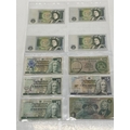 A selection of old British bank notes