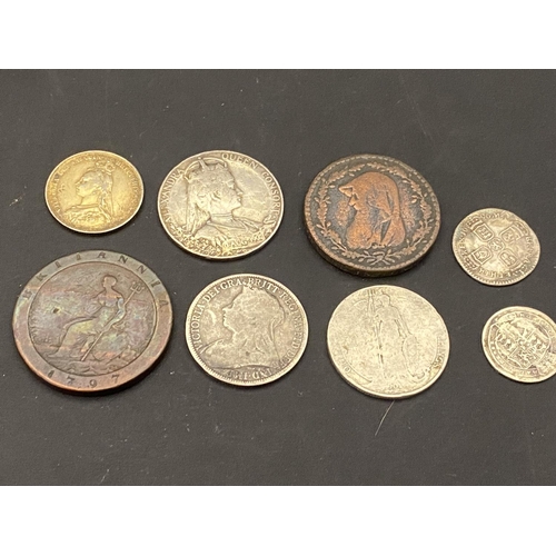 A selection of assorted Georgian and Victorian coins