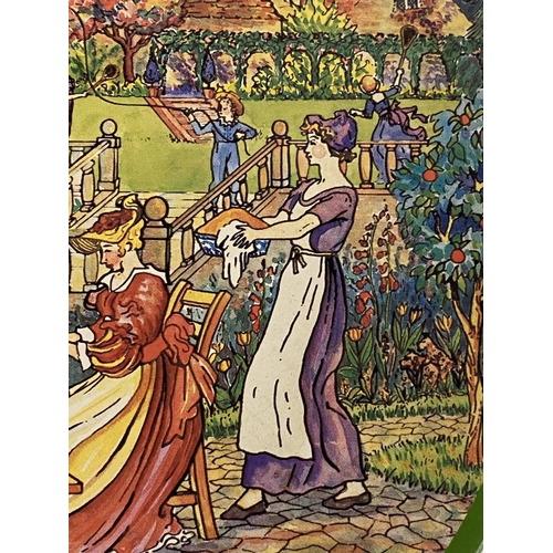 A vintage Huntley & Palmers rude tin