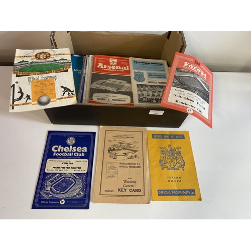 A approx 50 vintage football programmes mainly from 1960's also ...