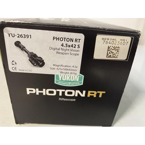 A new boxed Yukon Photon RT 4.5 x 42 S Digital Night Vision rifle scope ...