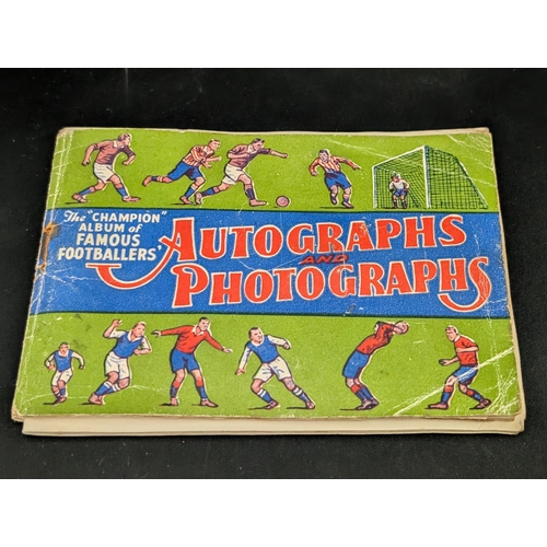 A antique 'The Champion Album of Famous Footballers' autographs and ...
