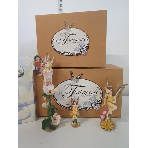 Three assorted boxed Fairy Way models
