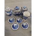 A selection of assorted Ringtons Willow pattern ceramics, shipping ...