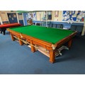 A full size oak slate bed snooker table NOTE: buyer to collect from ...