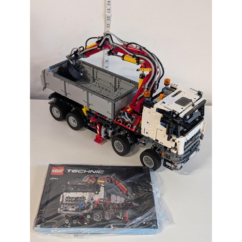 A pre-built Lego Technics Mercedes Benz truck model 42043 with ...