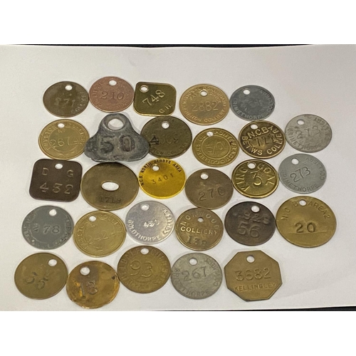 Twenty Eight assorted colliery pit mining checks.