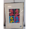 A framed early colour laser limited edition print, reputedly from the ...