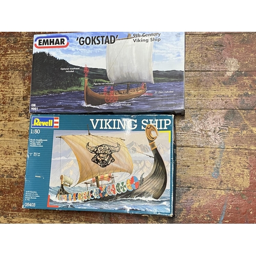 Two Viking related model kits - look to be complete