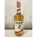 A bottle of Paddy Irish whisky 1L