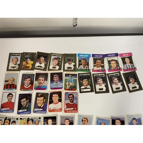 A selection of vintage football trading cards by ABC