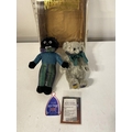 A Merrythought bear and golly set