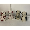 Four Rye pottery dog ceramic figures