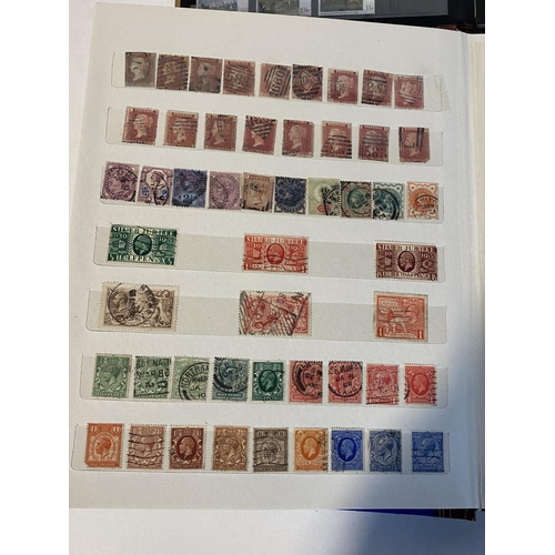 Two stamp albums including mint GP stamps, Victorian Penny reds and other