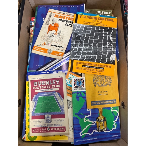 Approx 100 Football Programmes from 1950's Onwards