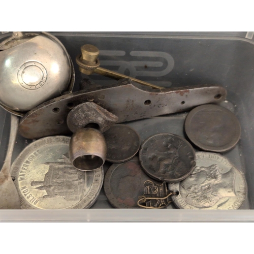 A Mixed Lot of 19th and Early 20th Century Coins, Medals, and Assorted ...