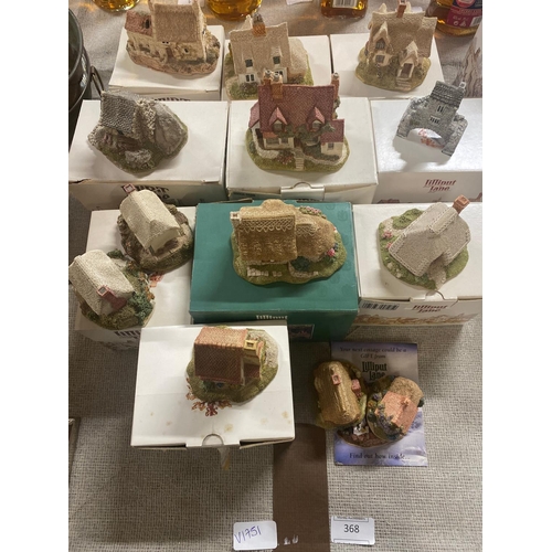 A Collection of Lilliput Lane Miniature Cottages, Shipping Unavailable