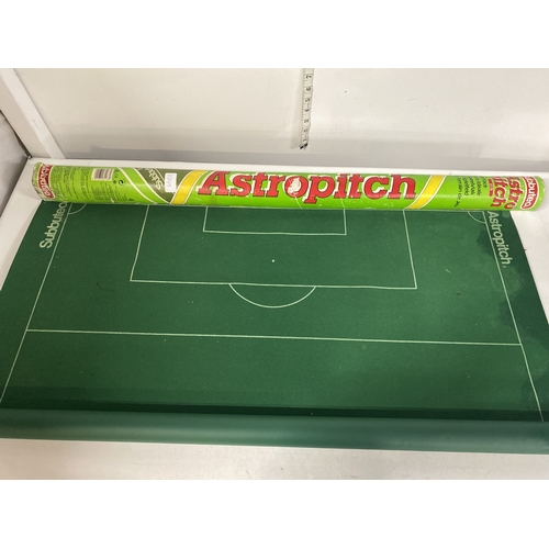 A vintage Subbuteo Astropitch Tabletop Football Pitch Mat with Original ...