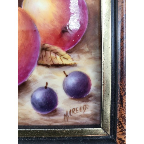 Royal Worcester Painted Plaque by Nigel Creed in Excellent Condition ...