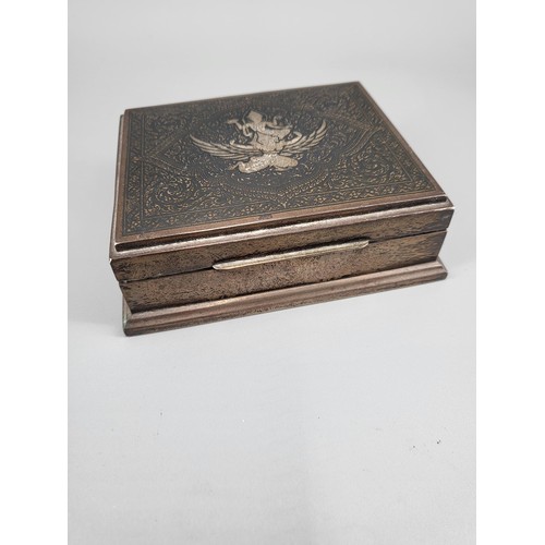 Siam Thailand Sterling Silver Cigarette Desk Box in Very Nice Condition ...