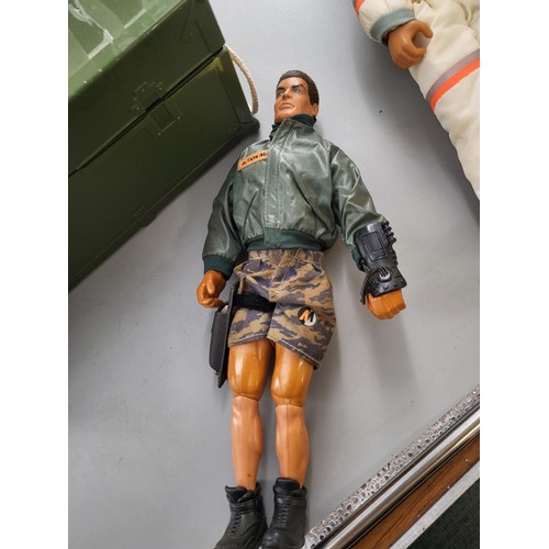 Two Vintage Action Men in Box & Accessories