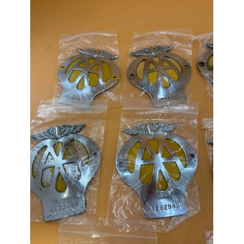 Vintage AA Car Badges AA & RAC Keys