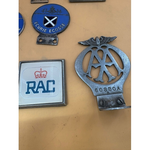 Collection of Car Badges to Include AA & RAC