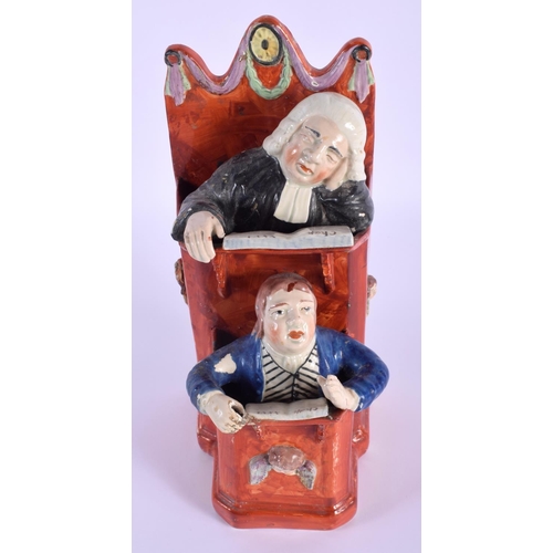 AN EARLY 19TH CENTURY STAFFORDSHIRE PEARLWARE FIGURE OF THE SLEEPING ...