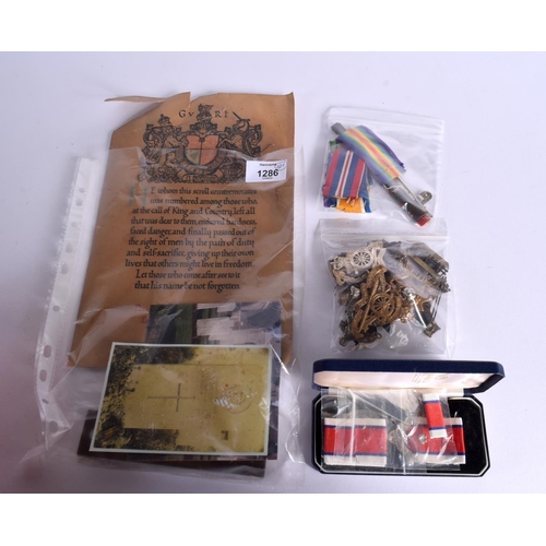 A LINE OF DUTY MEDAL IN RESPECT OF 66881 PTE DT THORNEYCROFT RAMC ...