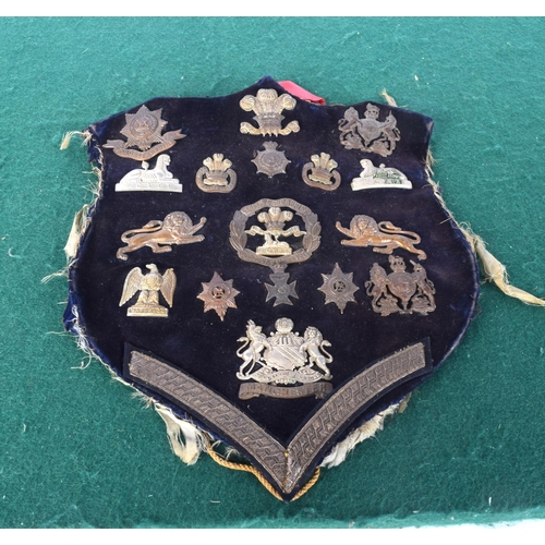 A collection of military badges. (17).