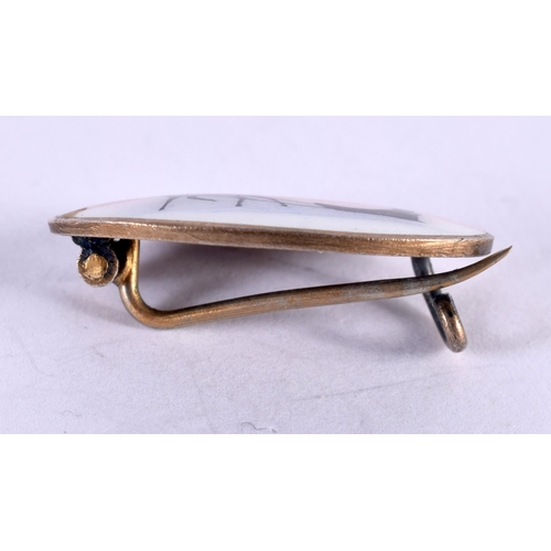 A Silver Enamel Brooch By Norwegian Maker Clement Berg. Stamped 925, 2 ...