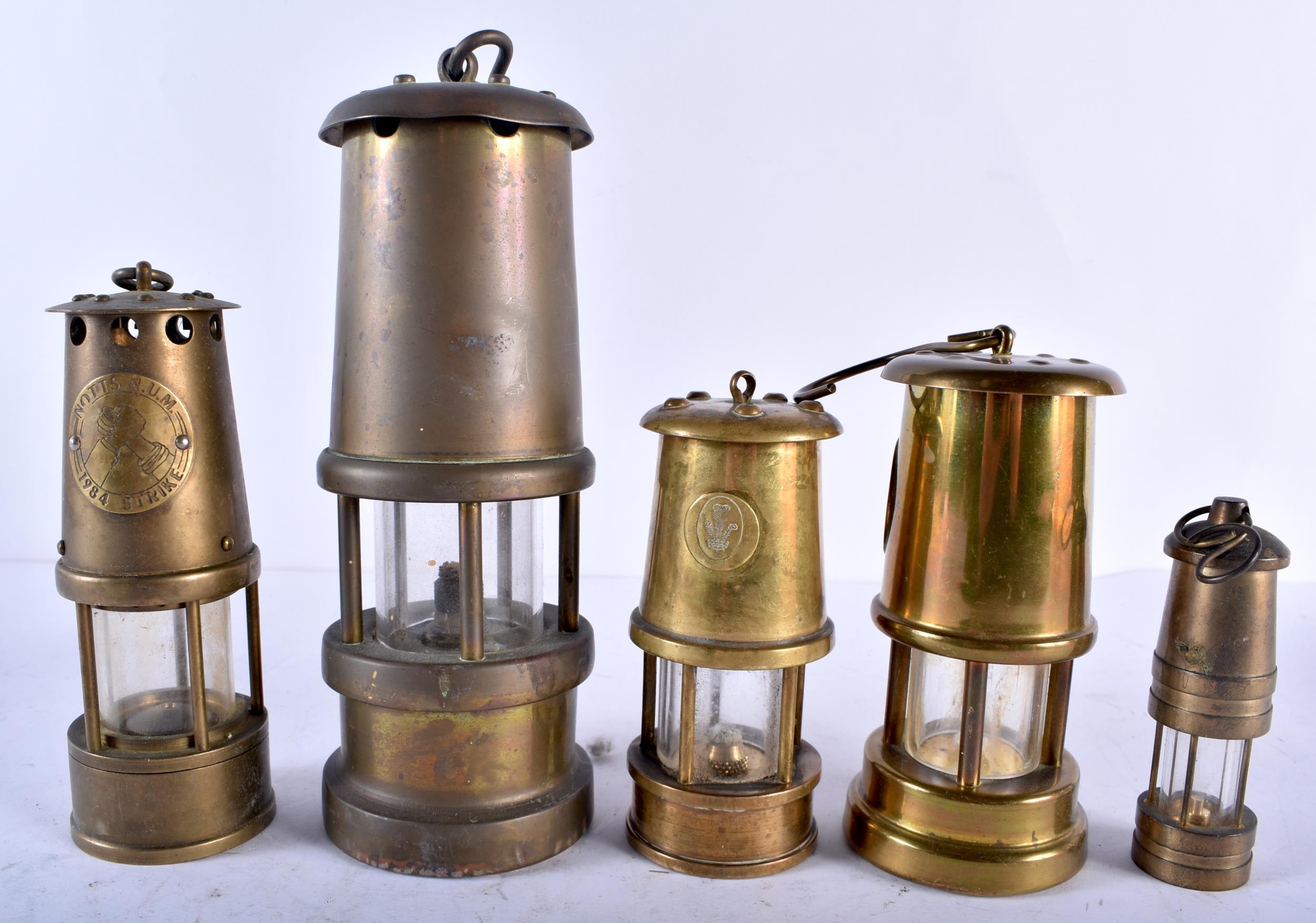 Sever Brass Miners Lamps & Mining Items Inc Antique Brass Snuff - Pit ...