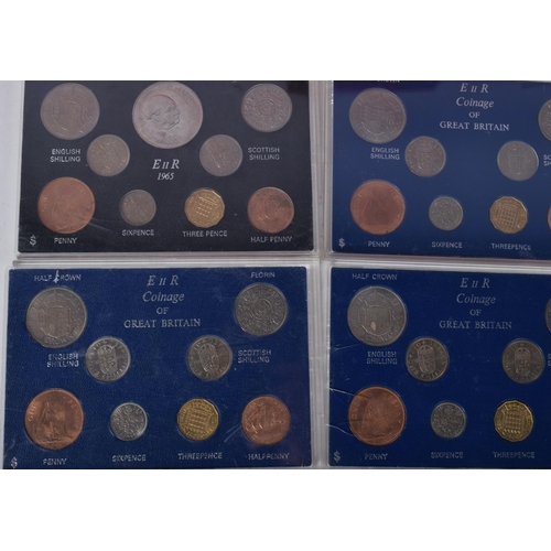 Coin Sets incl: 3 x ER 1965 Sets 4 x Coinage of Great Britain 6 x ER ...