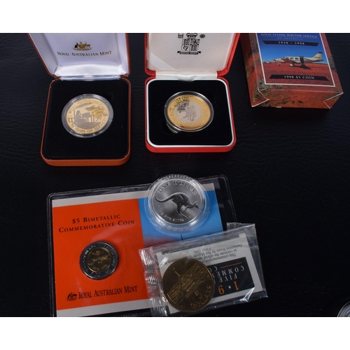 Two Silver 1 ounce coins together with Royal mint commemorative ...