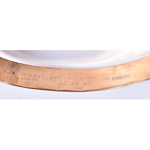 An Engraved 9 Carat Gold Bangle. Stamped 375, Internal 6.1cm x 5.3cm ...