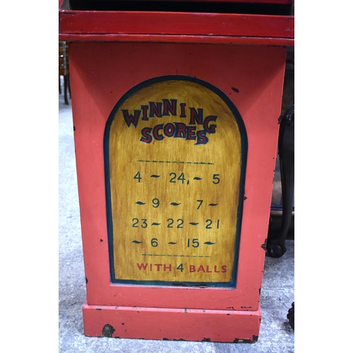 A CHARMING ANTIQUE CLOWN CARNIVAL THROWING GAME from the Goose Fair ...