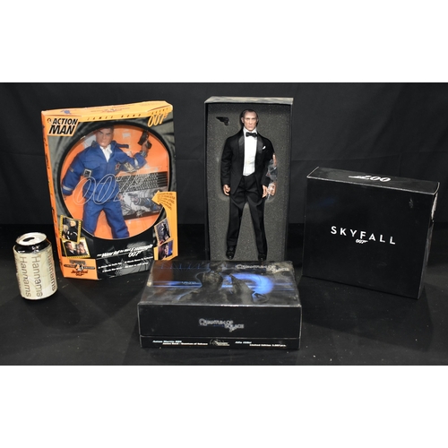 A boxed Hasbro Action man 007 James bond figure together with a ...
